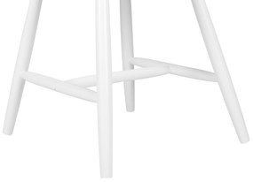 Sada 2 dřevěných jídelních židlí bílé BURGES Beliani