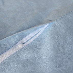 TULULUM Lněný povlak na polštář světle modrý Rozměr polštáře: 50 x 70 cm