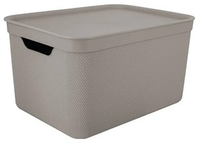 Plastový úložný box s víkem Deco - Rotho