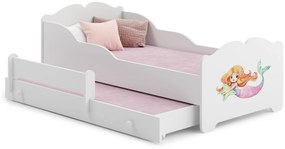 Dětská postel s matracemi XIMENA II 160x80 Motiv: SPÍCÍ PRINCEZNA