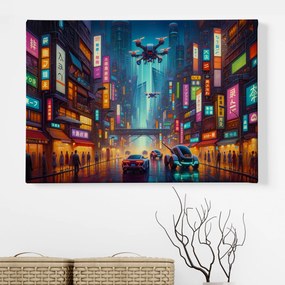 Obraz na plátně - Tokyo 2088 FeelHappy.cz Velikost obrazu: 210 x 140 cm