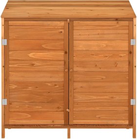 Zahradní kůlna hnědá 102 x 52 x 112 cm masivní jedlové dřevo 152185