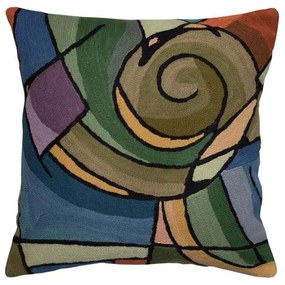 SCANquilt povlak ART WOOL spirals multi 45 x 45 cm