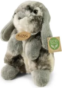 RAPPA Plyšový králík šedý 19 cm / ECO-FRIENDLY / od 0 měsíců