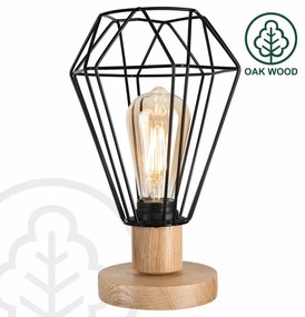 Brilagi - Stolní lampa WOODY BASKET 1xE27/60W/230V dub