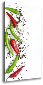 Wallmuralia Vertikální Foto obraz na plátně Chilli papričky 50x100