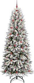 Umělý vánoční stromeček Bílá 240 cm PVC, plast, ocel a PE 3396069