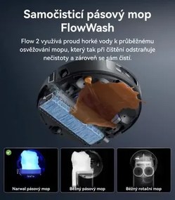 Narwal Flow 2 - AI robotický vysavač s pásovým mopem a samočistící sta