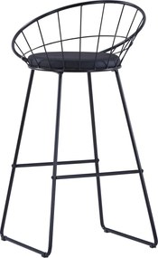 vidaXL Barové židle 2 ks umělá kůže [247276] Barva: Černá