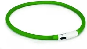 Beeztees Dogini Obojek silikonový s USB připojením zelená - 70x1cm