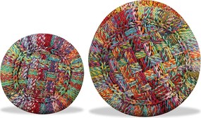 Stoličky chindi design 2 ks vícebarevné bambus 244216
