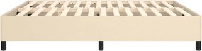 Rám postele s boxspringem krémový 180 x 200 cm textil 3120883