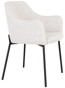 House Nordic Jídelní židle MELILLA bílé bouclé 1001215