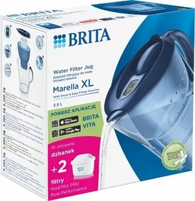Brita Marella XL modrá / Filtrační konvice / 3,5 l / 2× MAXTRA PRO Pur