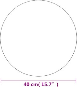 Nástěnné zrcadlo 40 cm kulaté sklo 245702