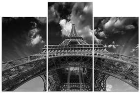 Obraz na plátně - Eiffelova věž - pohled zezdola 135ČC (135x90 cm)