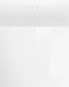 Minimalisticky lustr na lanku Stilvi Bílá