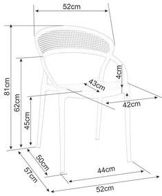 Jídelní židle Onbela II, béžová