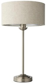Endon 100646 - Stolní lampa HIGHCLERE 1xE14/7W/230V béžová/matný chrom
