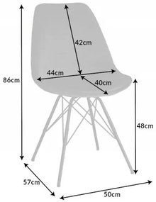 Židle Scandinavia Meisterstück grey velvet/ 43062