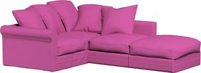 Potah rohového dílu Grönlid barva růžová látka pletený vzor