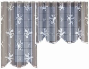 Dekorační žakárová záclona s řasící páskou PAULINA 150 bílá 300x150 cm MyBestHome