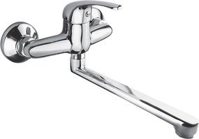 Mereo Mereo, Dřezová nástěnná baterie, Lila, s ramínkem plochým rovným 210 mm, chrom, CBEE302