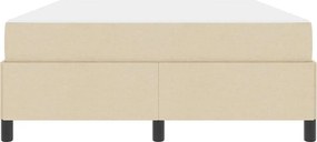 Postel s boxspringem Krémová 160 x 200 cm textil 3398876