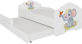 Dvojitá postel s matracemi CASIMO II ELEPHANT 160x80