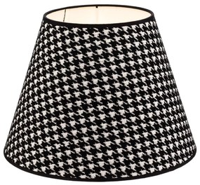 Stínidlo Sofia 26 cm, vzor houndstooth černá