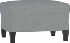 3dílná sedací souprava s polštáři světle šedá textil 3201826