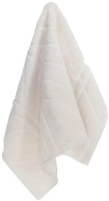 Bavlněný froté ručník RELIEF 30x50 cm krémový