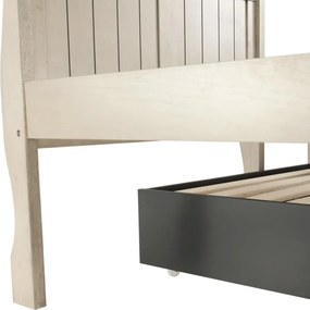 Postel s přistýlkou, 90x200, antická bílá, ANTIKO Kondela 0000258490