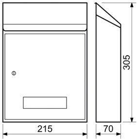 Richter Czech Poštovní schránka ocelová BK.33.AM