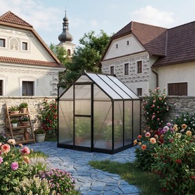 Skleník 210 x 183 x 193 cm, zesílená konstrukce, polykarbonát 6 mm