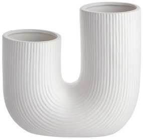 TUBE Váza rýhovaná 23 cm
