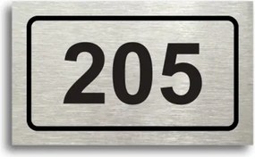 ACCEPT Číslo na dveře - typ 01 (50x30mm) - bílá tabulka - barevný tisk