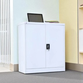 Plechová policová skříň Enprag s vloženými dveřmi C01B