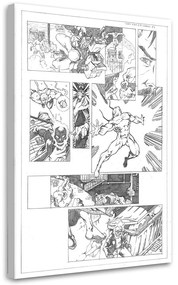 Gario Obraz na plátně Útok na ulici komiks - Saqman Rozměry: 40 x 60 cm
