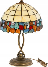 Kancelářská vitrážová lampa stolní styl Tiffany