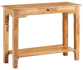 Konzolový stolek 100 x 40 x 76 cm masivní akáciové dřevo - Default Title