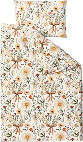 Krepové povlečení FLORAL RIBBON POLY barevné Rozměr povlečení: 70 x 90 cm | 140 x 220 cm
