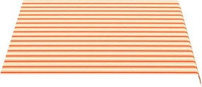 Náhradní plachta na markýzu žlutá a oranžová 300 x 250 cm polyesterová 312015