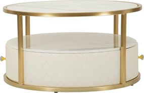 Designový konferenční stolek Pembroke 75 cm bílý