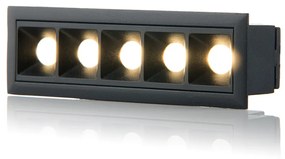 Led2 Zápustné lineární LED svítidlo LINEAR 5 Barva: Černá, Stmívání, řízení: ON/OFF