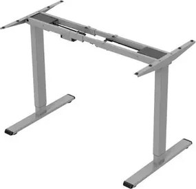 Powerton Rám stolu šedá / Elektricky nastavitelná výška / 72 až 120 cm