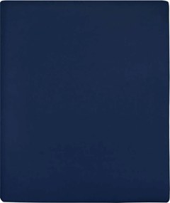 vidaXL Jersey prostěradlo 140x200 cm bavlna [136234] Barva: Námořnická modrá