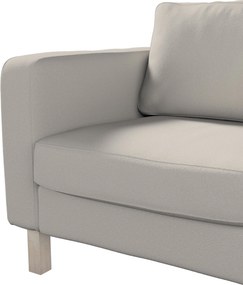 Potah na křeslo IKEA Karlstad, krátký barva béžová látka pletený vzor