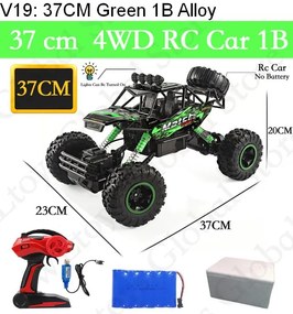 Offroad auto na dálkové ovládání, více variant Varianta: V19: 37CM Green 1B Alloy (slitina)