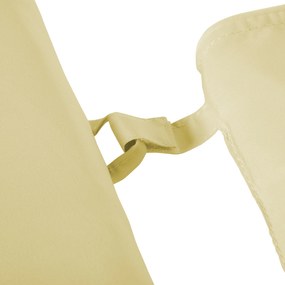 Outsunny potah na zahradní lehátko polštář polyester bavlněné vlákno krémová bílá 198x53x5cm | Aosom